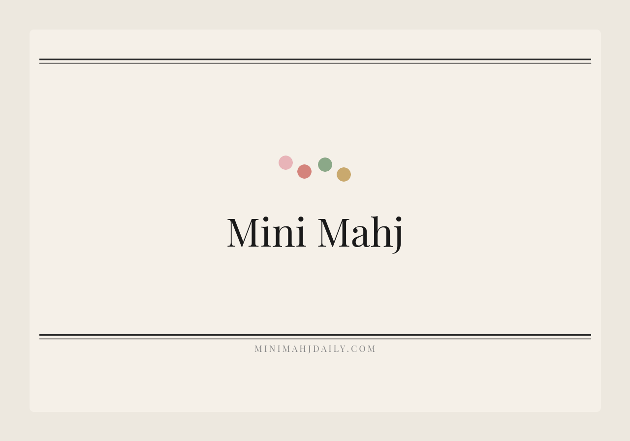 Mini Mahj™ — Free Daily Mahjong Challenge | Like Wordle, but Mahjong